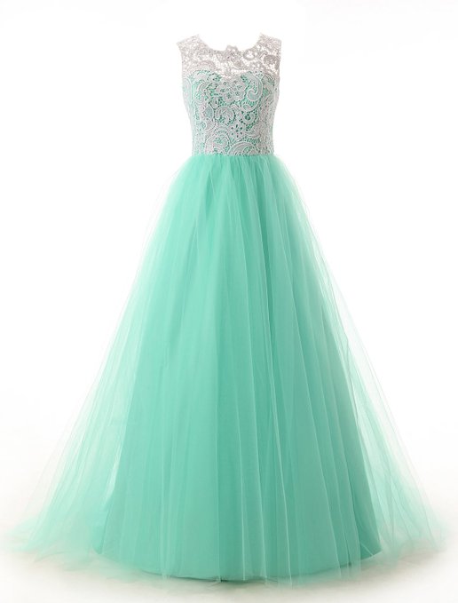 Straps Lace Bodice Net Skirt Prom Dresses,lace Prom Dresses,evening ...
