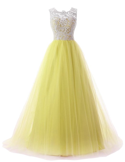 Straps Lace Bodice Net Skirt Prom Dresses,lace Prom Dresses,evening ...